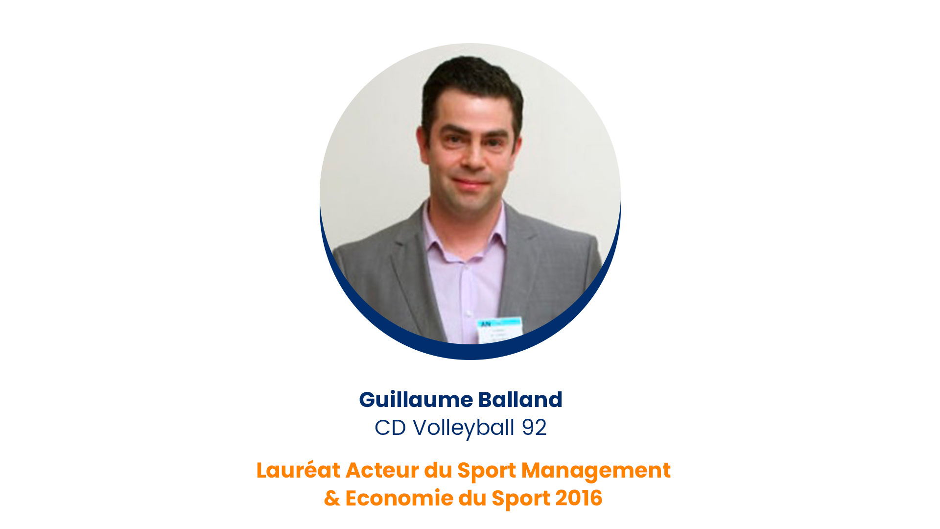 Guillaume Balland - Lauréat Acteur du Sport Management & Economie du ...